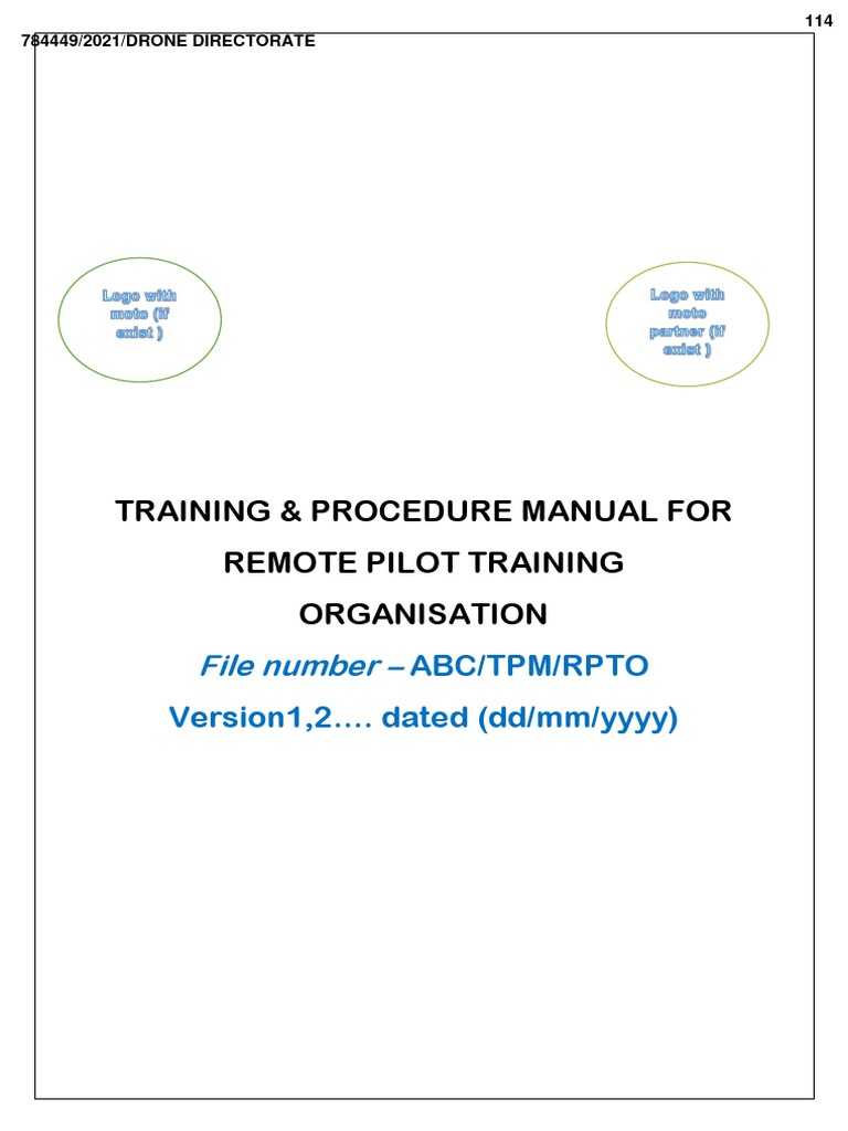 Model TPM For RPTO PDF | PDF | Unmanned Aerial Vehicle | Aircraft
