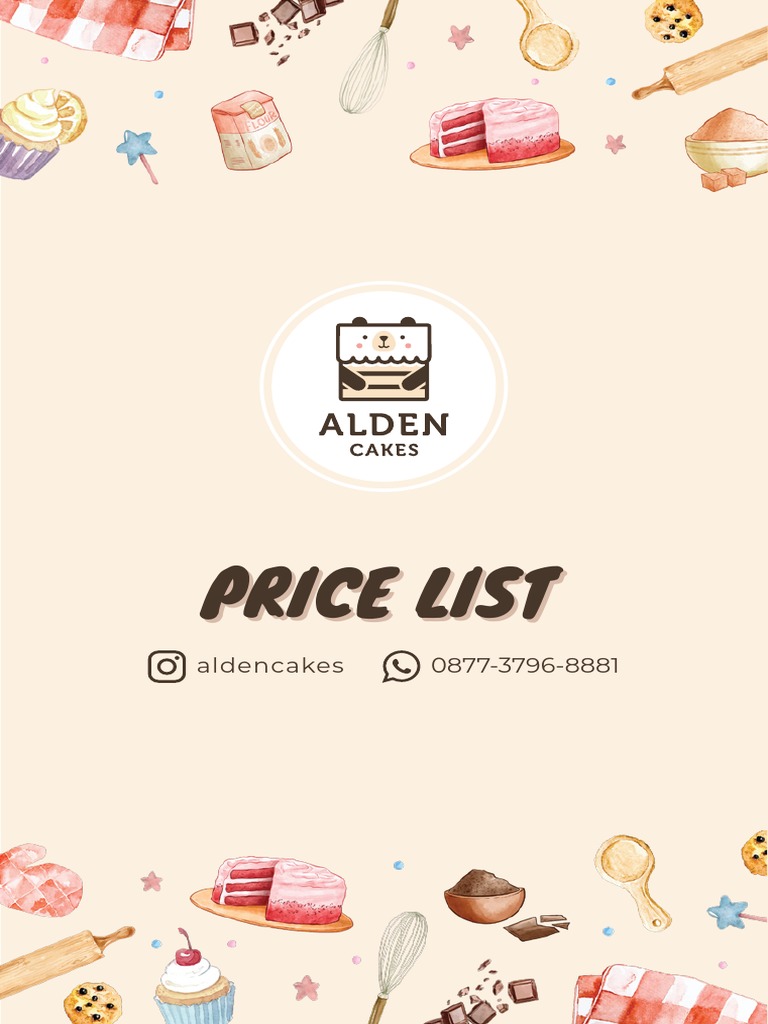 Alden Cakes PL 2022 | PDF | Cakes | Cuisine