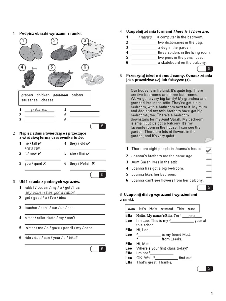 Steps Plus 5: Unit 1 Exercises | PDF | Home