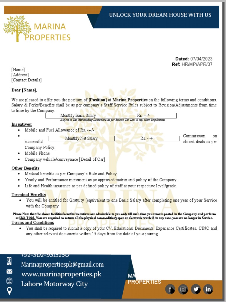 Appointment Letter | PDF | Employment | Government