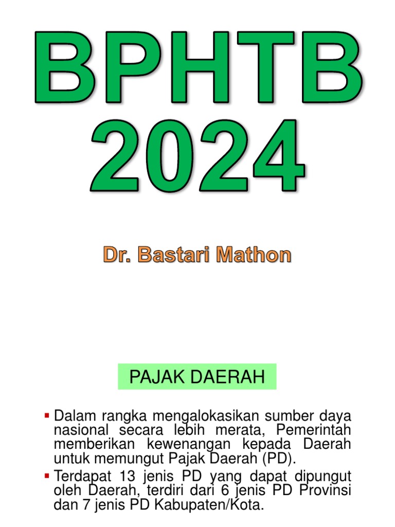 BPHTB 2024 PDF | PDF