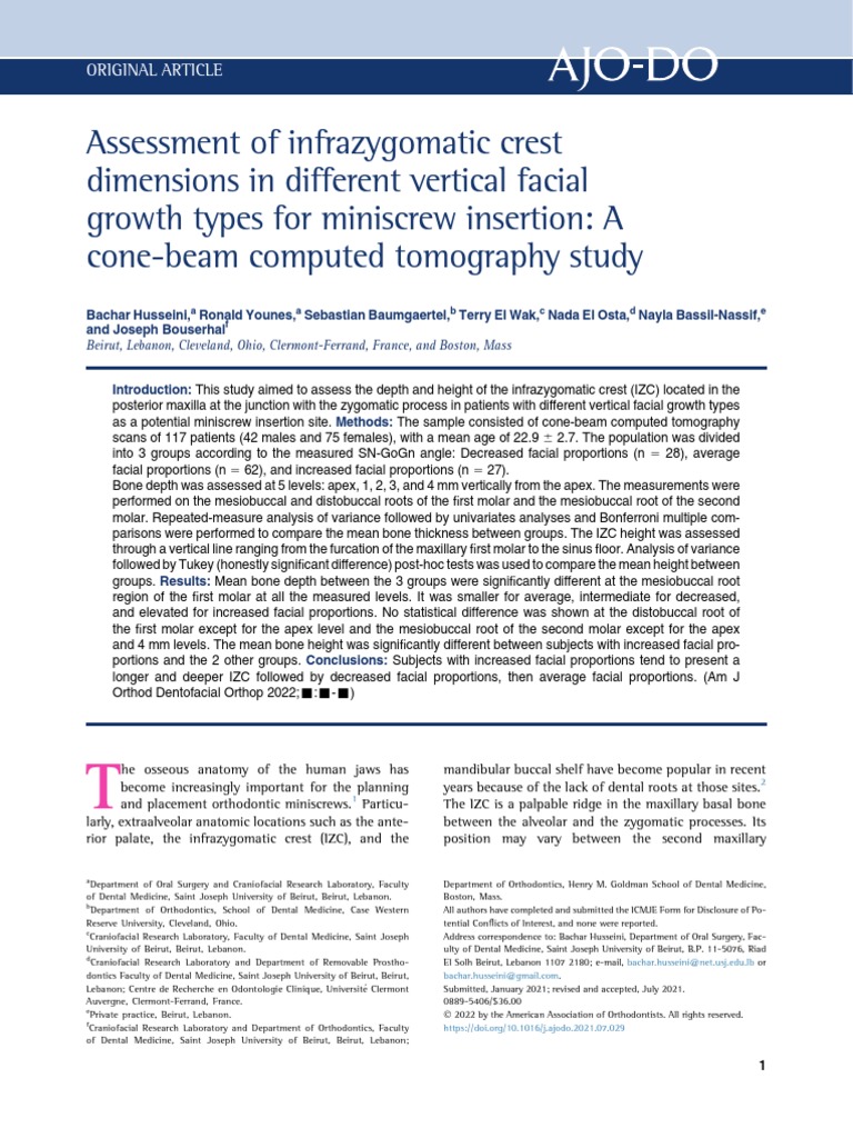 IZC Ortho | PDF | Dental Implant | Dentistry Branches