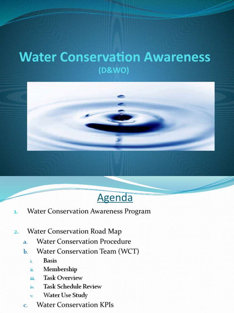49-Water Conservation Awareness | PDF | Water Conservation | Water