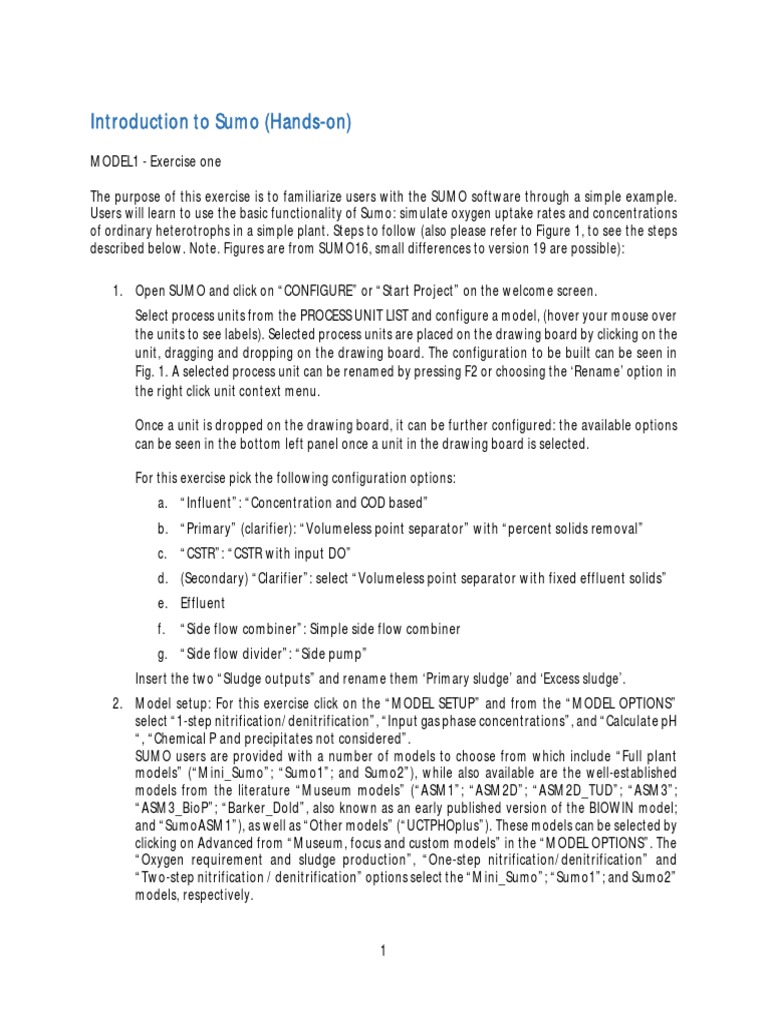 SUMO Introduction Exercise | PDF