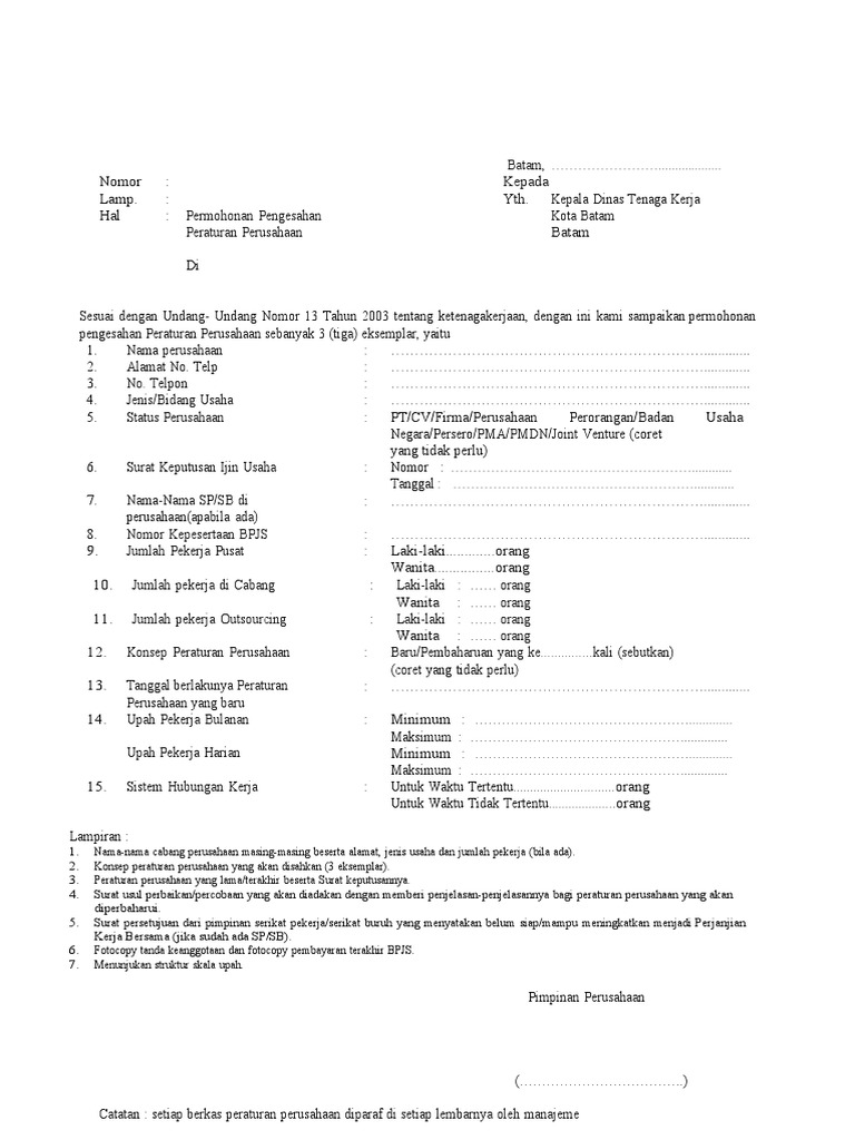 DRAFT FOrmulir | PDF