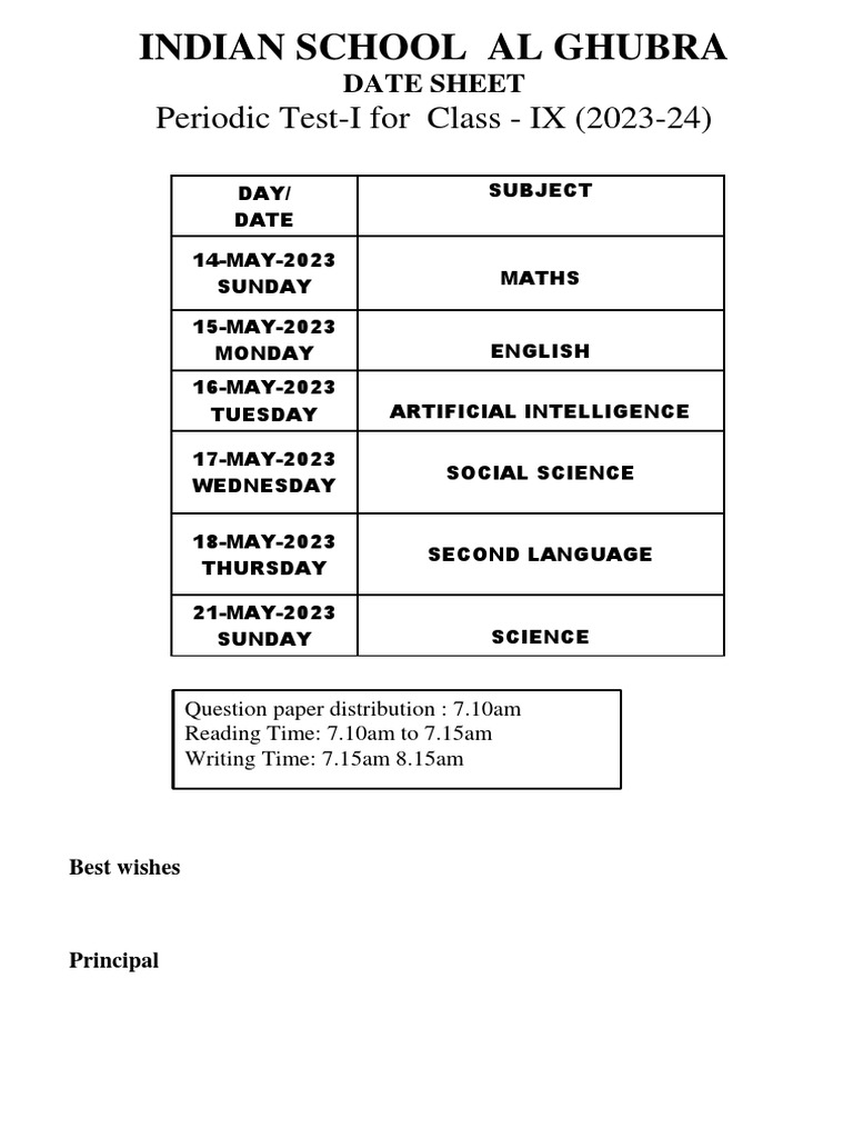 Periodic Test-1 (Class Ix) 2023-24 PDF | PDF