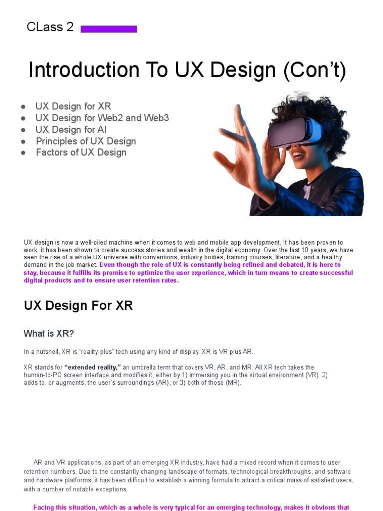 Class Note Introduction To UX Design 2 | PDF | Artificial Intelligence ...
