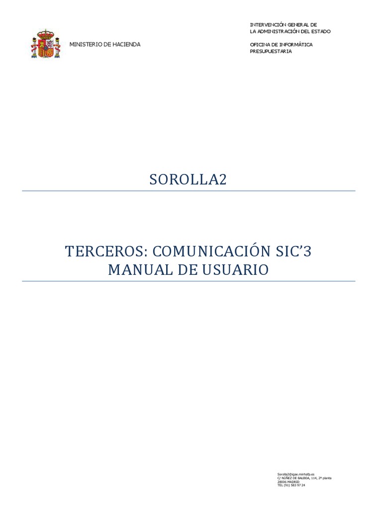 Manual para La Gestión de Terceros y Comunicación Con SIC'3 PDF | PDF