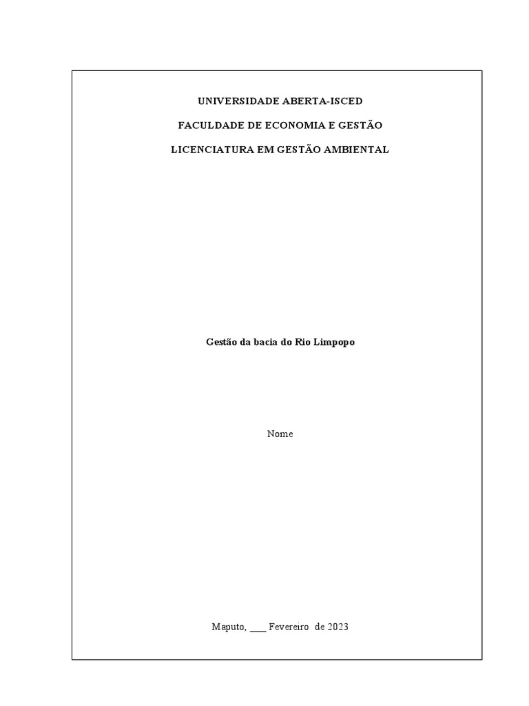 Trabalho Unisced | PDF