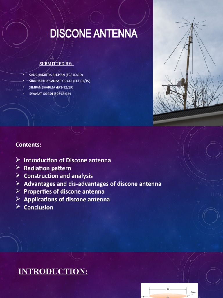 Discone Antenna Presentation | PDF