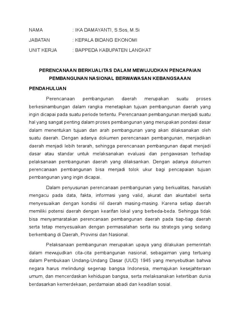 Essai Agenda 1 - Ika Damayanti | PDF
