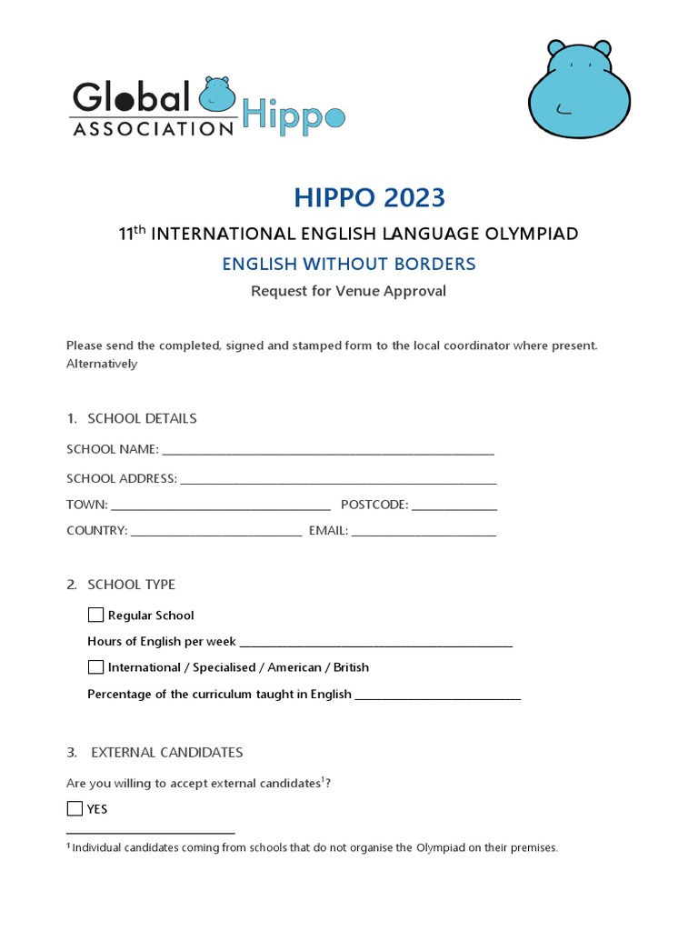 HIPPO 2023: 11 International English Language Olympiad | PDF