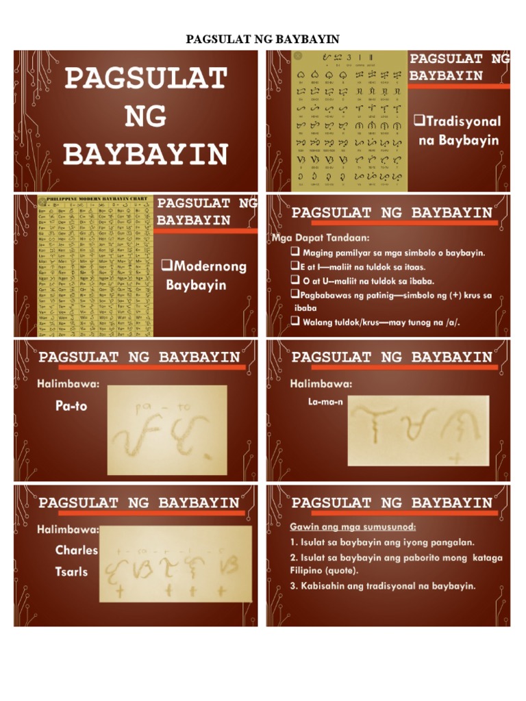 Pagsulat NG Baybayin | PDF