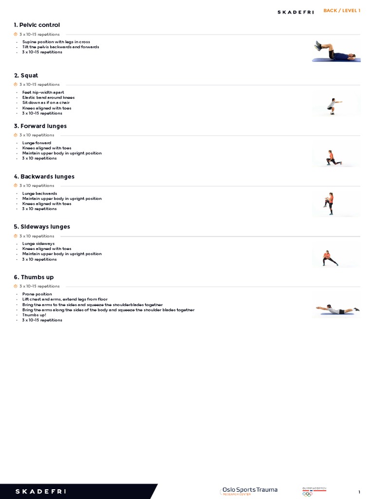 Comprehensive Back Strengthening Exercises | PDF | Physical Exercise