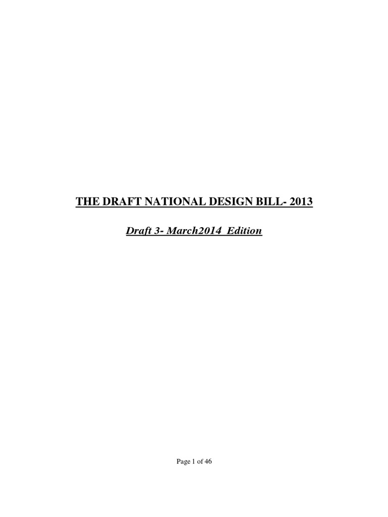 The Draft National Design Bill | PDF | Committee | Teachers