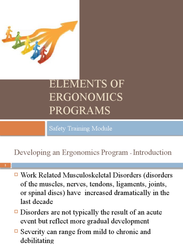 Elements of Ergonomics Programs | PDF | Human Factors And Ergonomics ...