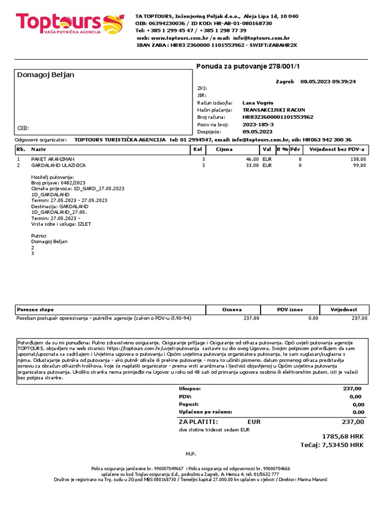 Domagoj Beljan Ponuda PDF | PDF