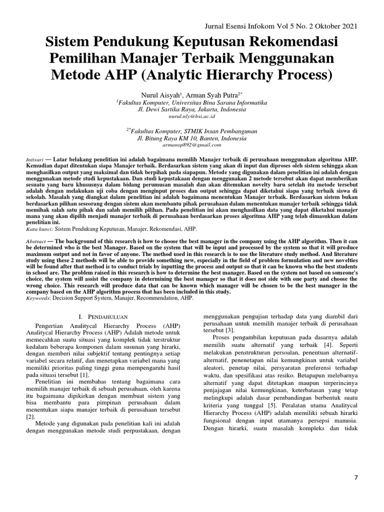 Jurnal SPK PDF | PDF