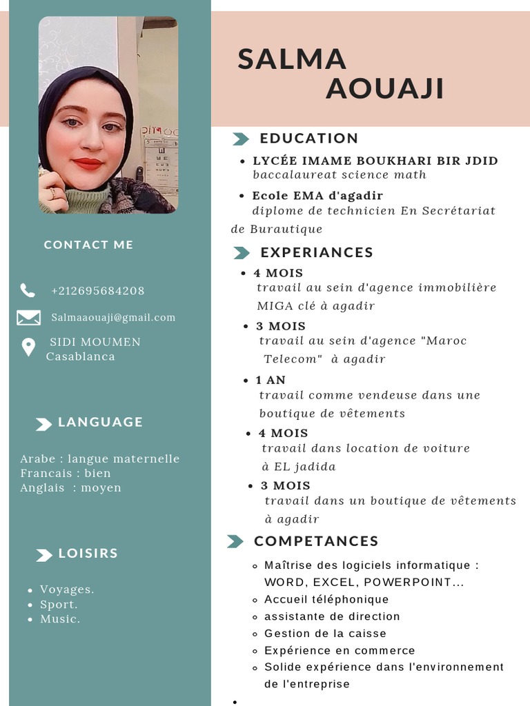 CV Salma Aouaji | PDF