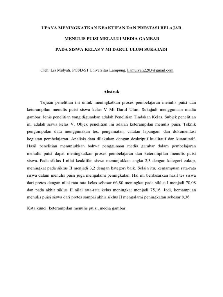 Tugas 3 - Karya Ilmiah - Lia Mulyati PDF | PDF