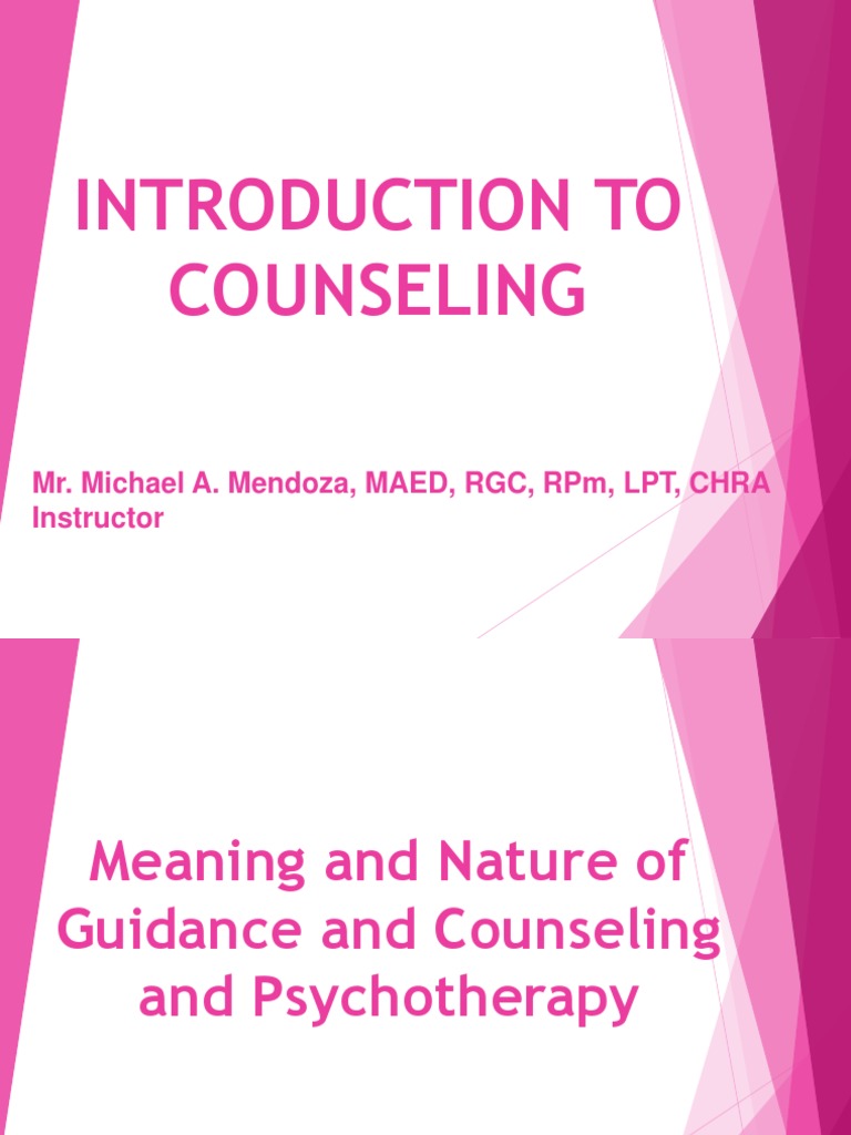 1 - Introduction To Counseling | PDF