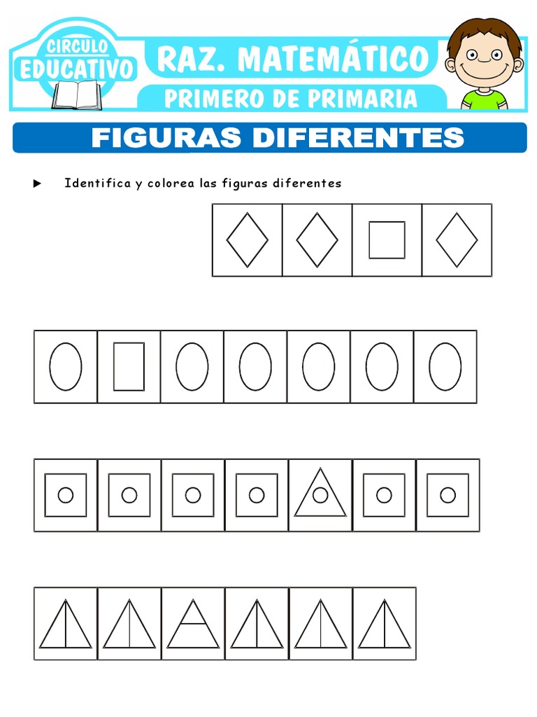 Figuras Diferentes para Primero de Primaria | PDF