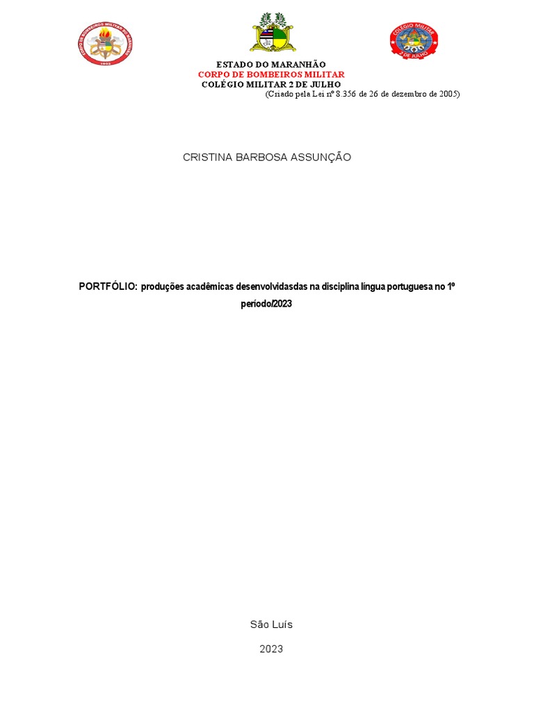 Modelo de Portfólio | PDF