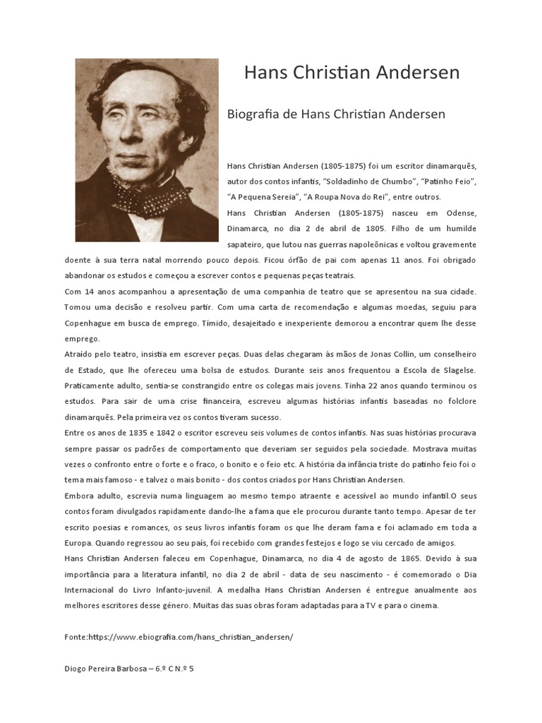 Hans Christian Andersen | PDF | Hans Christian Andersen