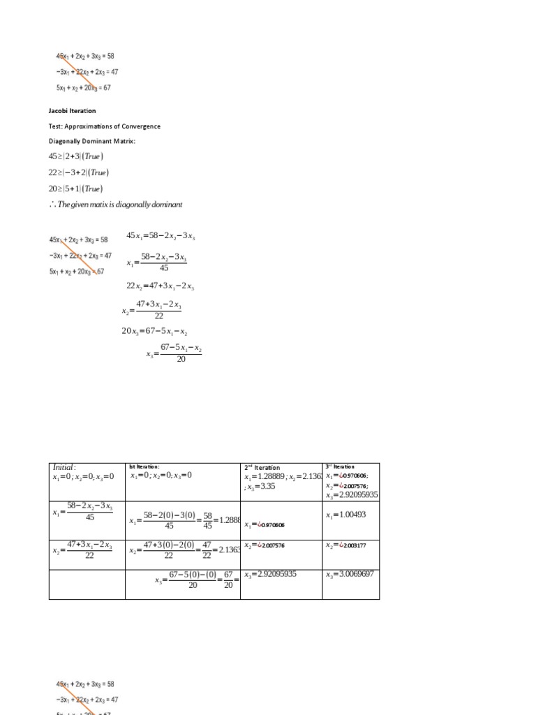 Jacobi, Gauss Seidel, LU Decomposition | Download Free PDF | Mathematics Of Computing | Computer ...