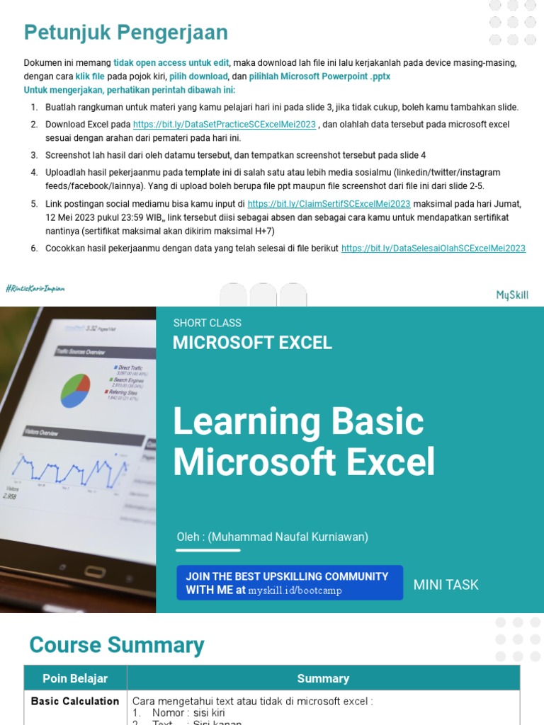 Mini Task SC Excel Mei | PDF