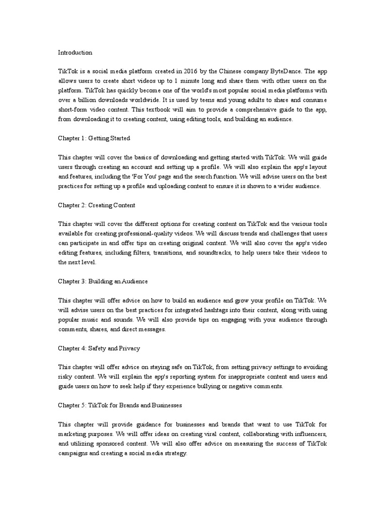 Tiktok Handbook Pdf Popular Culture Media Studies Social Media