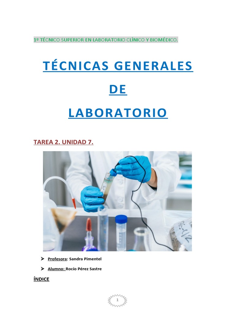 Tecnicas de Laboratorio Tema 6 | PDF | Ph | Química analítica