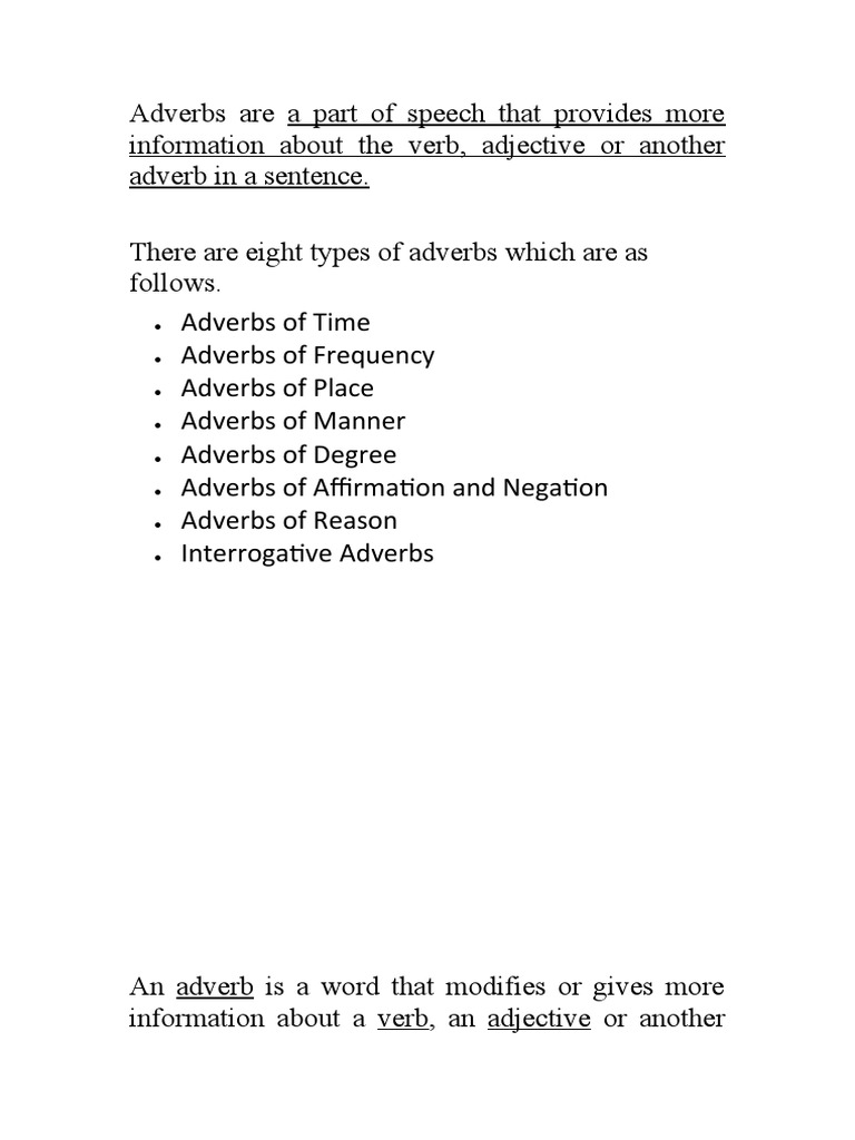 Adverbs Year 6 | PDF | Adverb | Semantic Units