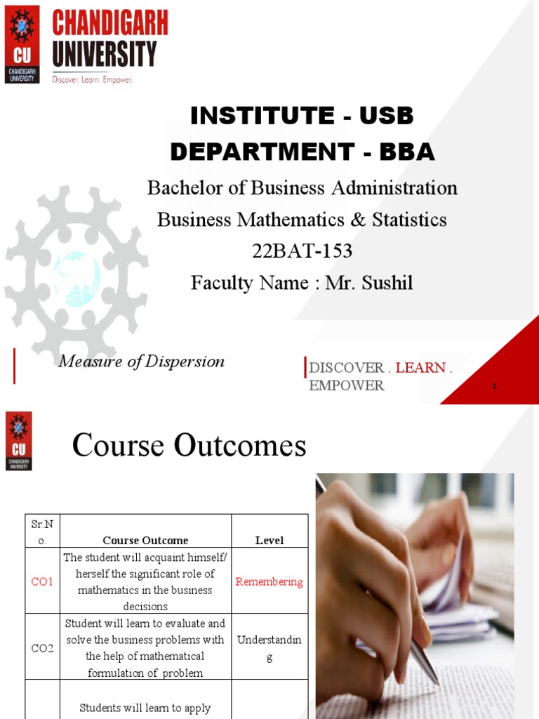 Lec - 17 - BMAS | PDF | Statistics | Science