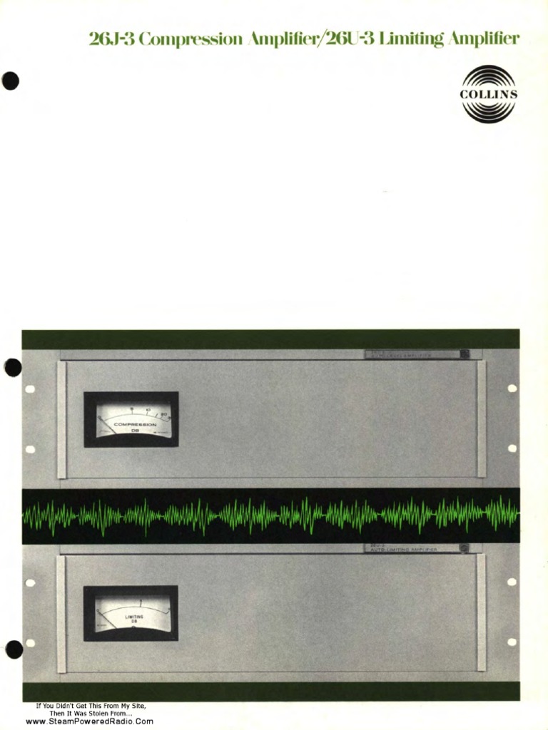 Collins 26J-3 Compression Amplifier and 26U-3 Limiting Amplifier ...