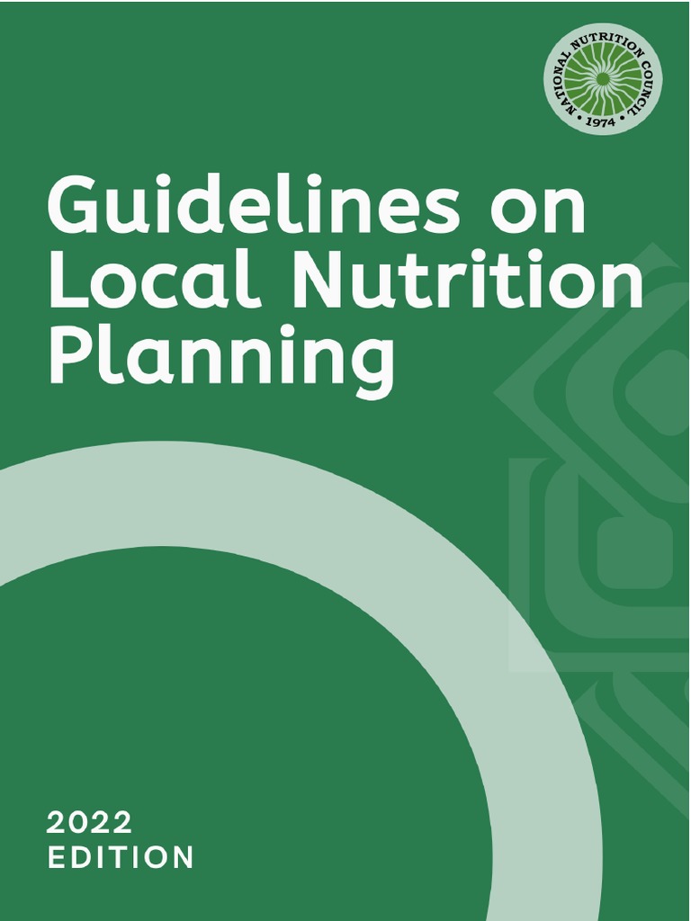Guidelines On Local Nutrition Planning 2022 Edition | PDF
