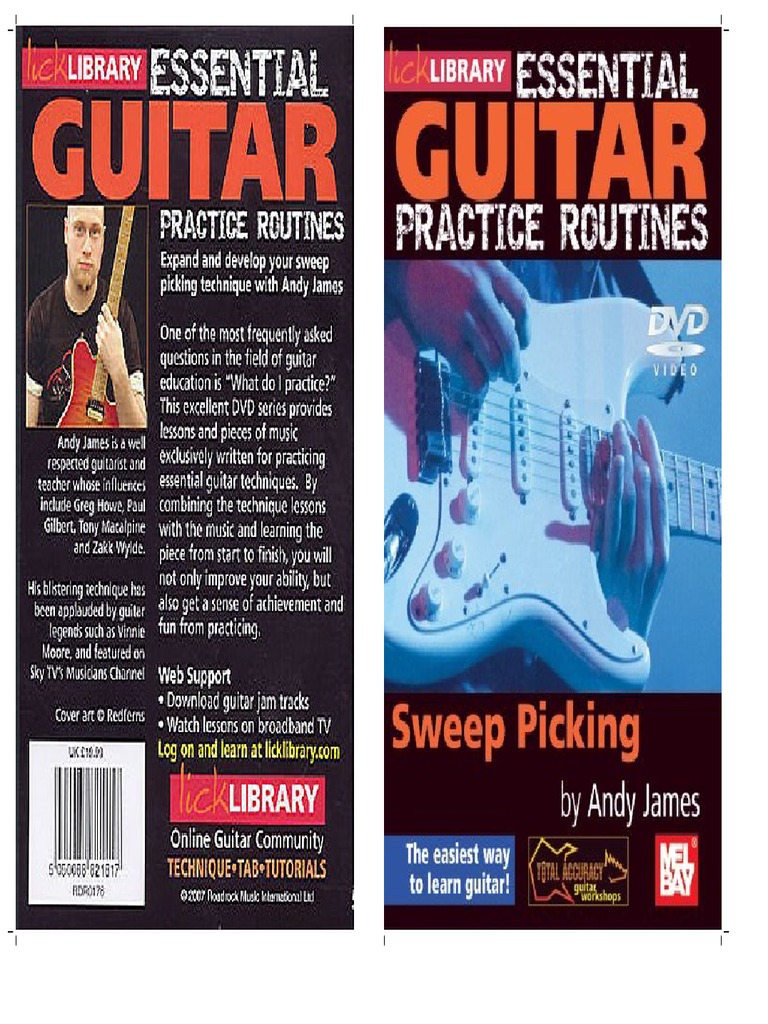 Lick Library - Essential Guitar Practice Routines Sweep Picking | PDF