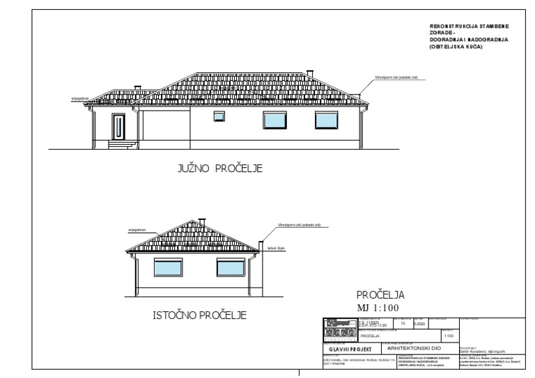 Rekonstrukcija Stambene Zgrade - Dogradnja I Nadogradnja: Vtrootporni ...