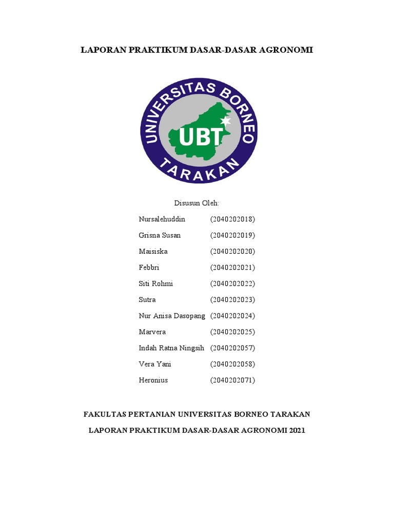Laporan Praktikum Dasar-Dasar Agronomi Kelompok 1 | PDF | Griya & Taman ...
