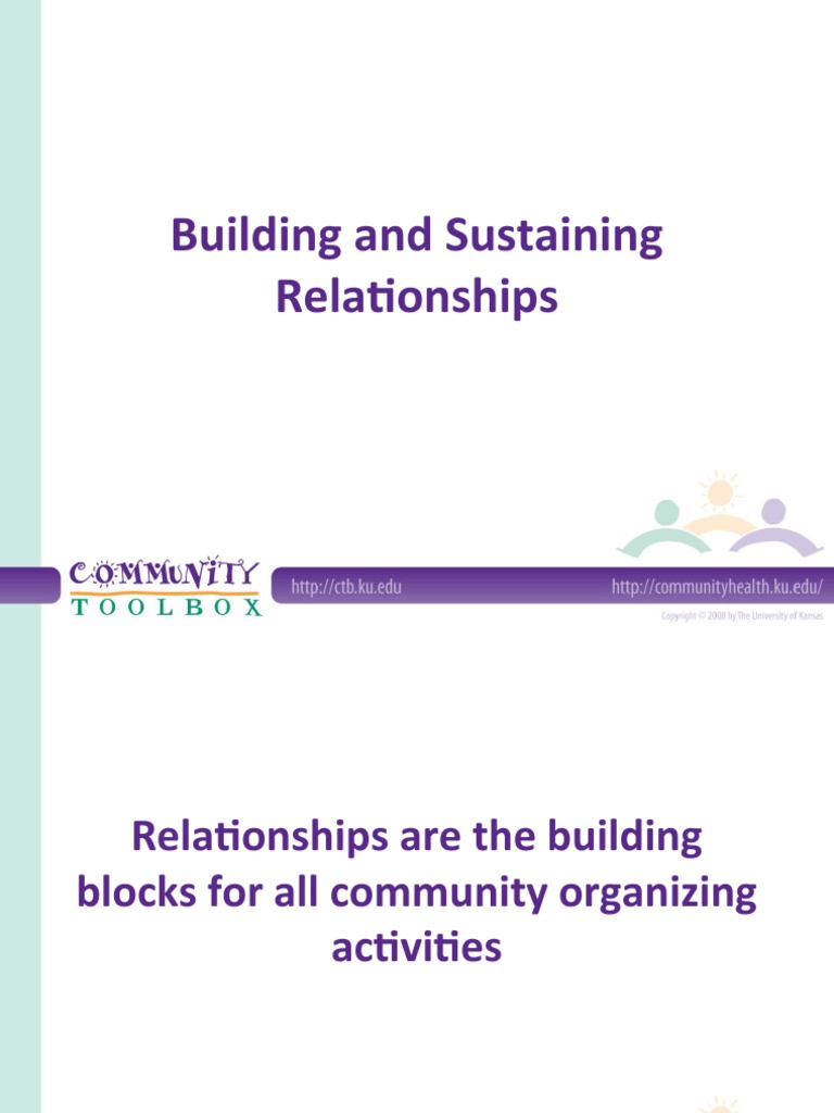 Building and Sustaining Relationships | PDF