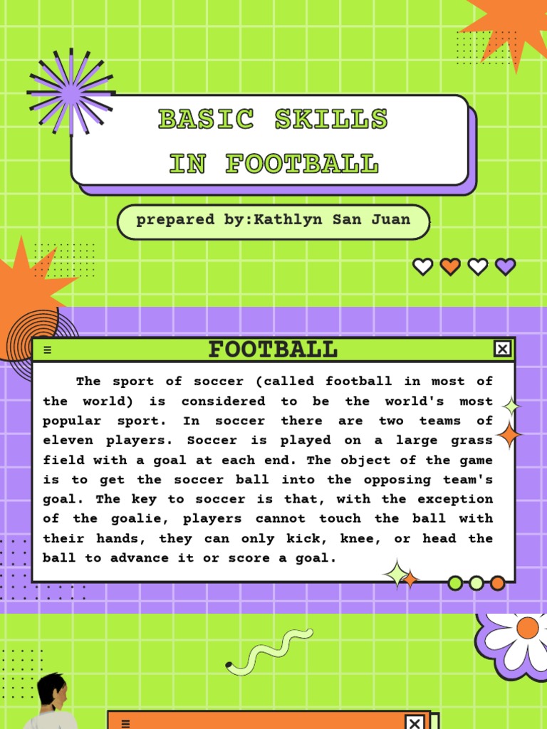 Pe - Basic Skills in Football - KSJ | PDF | Hand | Association Football