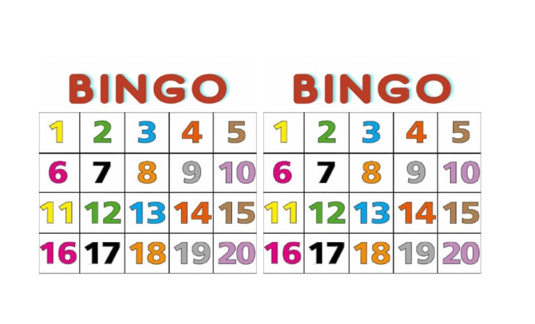 Bingo de Numeros | PDF