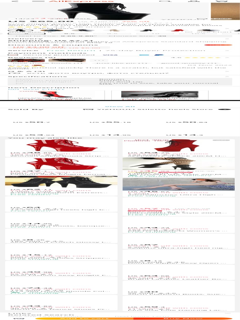 Sexy Knight Boots, High Heels A Pair of Shoes Sui | PDF