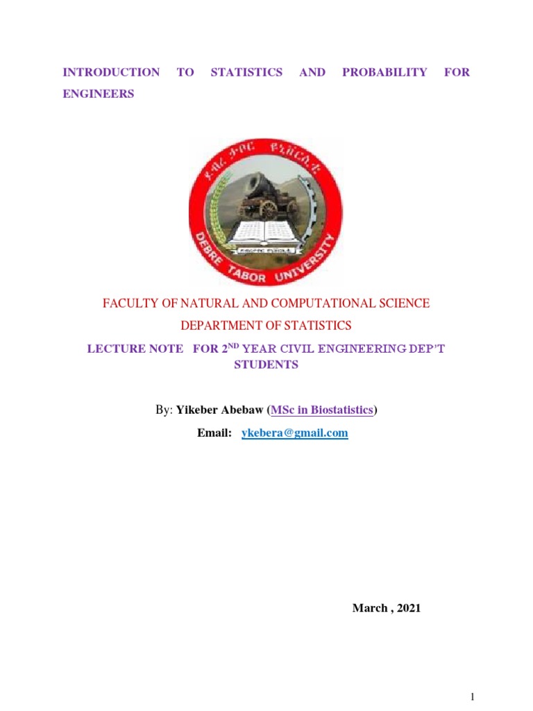 Stats and Proba 240878 | PDF | Statistics | Sampling (Statistics)