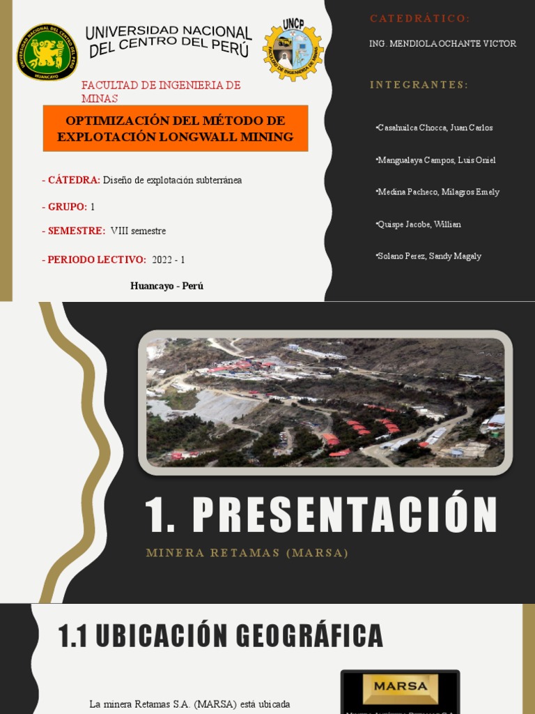 Metodo de Longwall Mining | PDF | Perforación | Chimenea