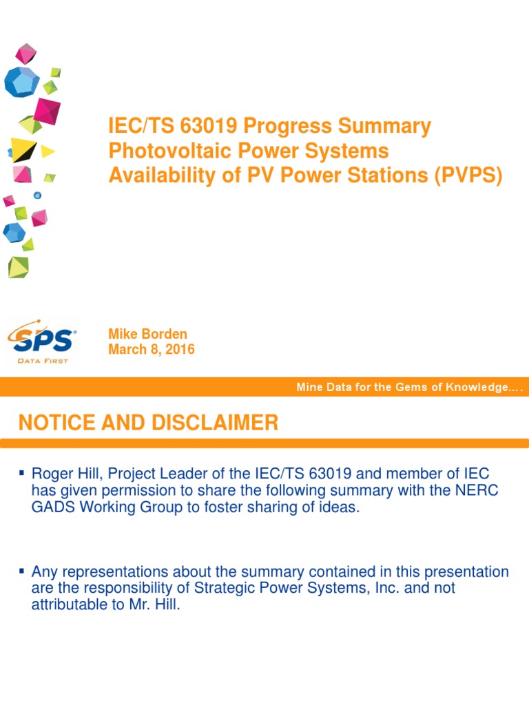 IEC/TS 63019 Overview for PV Systems | PDF | Reliability Engineering