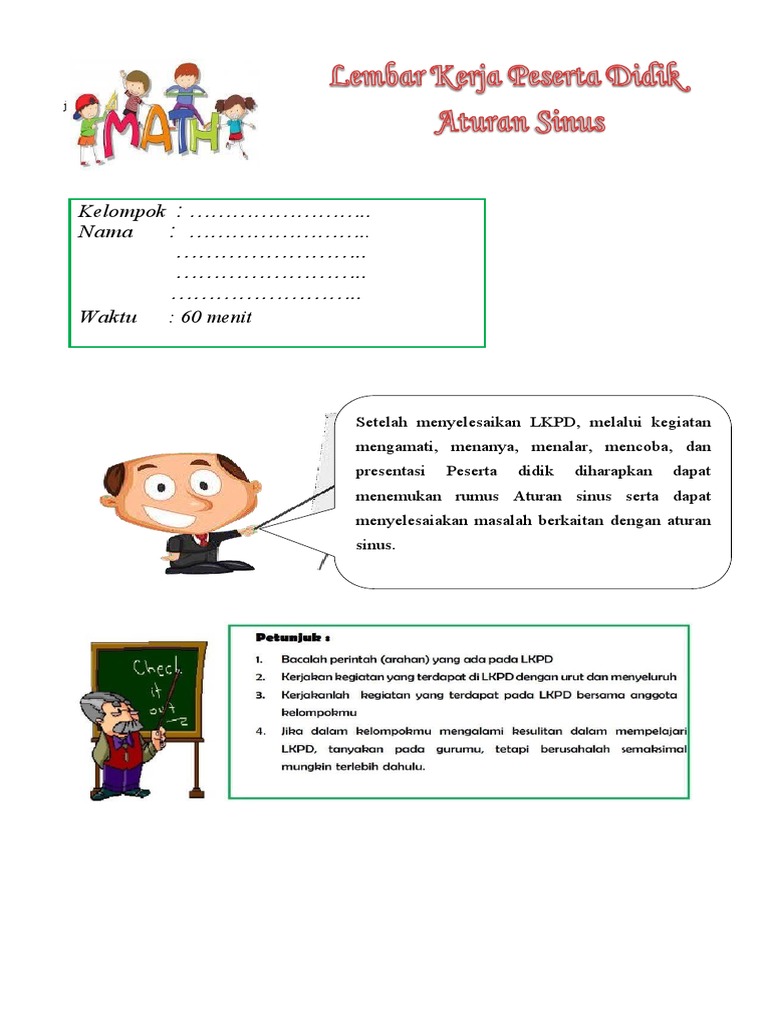 LKPD Aturan Sinus | PDF