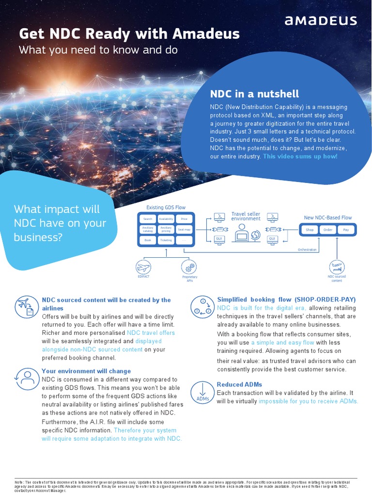 Infographic - Get NDC Ready With Amadeus (Practical Guide For TAs) | PDF | World Wide Web ...
