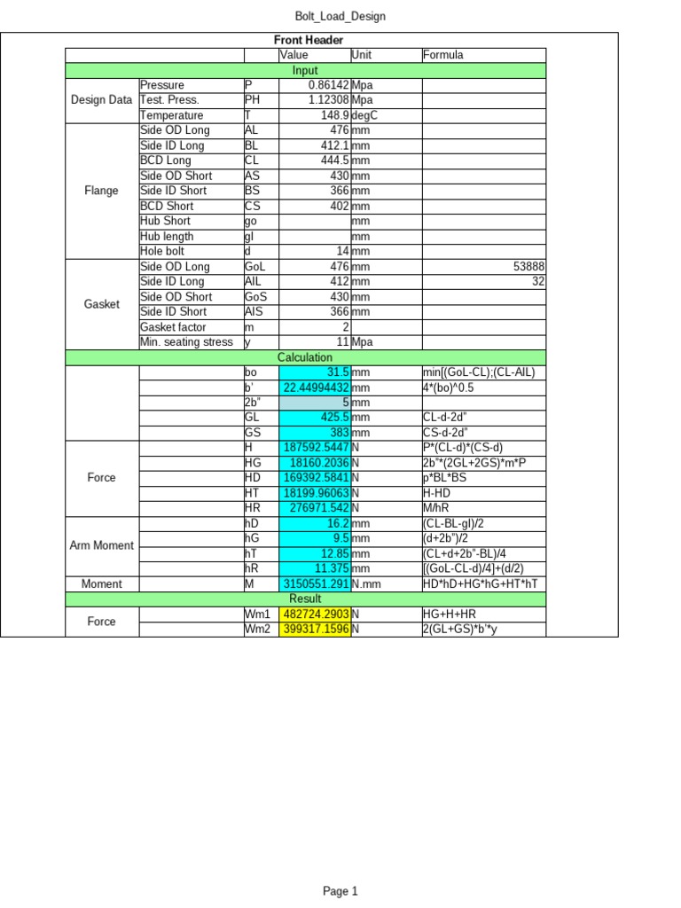 Rectangular torque | PDF
