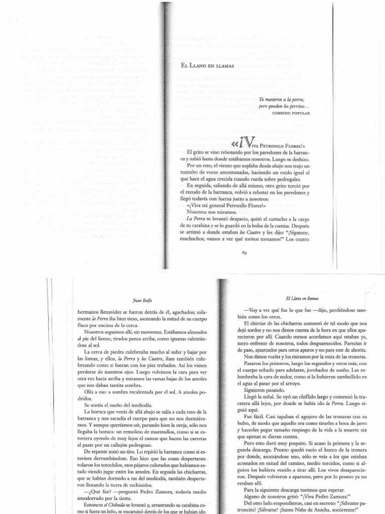 Rulfo - El Llano en Llamas | PDF
